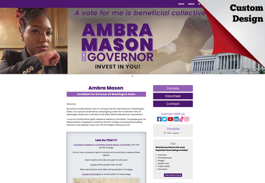 Campaign Website Design Examples